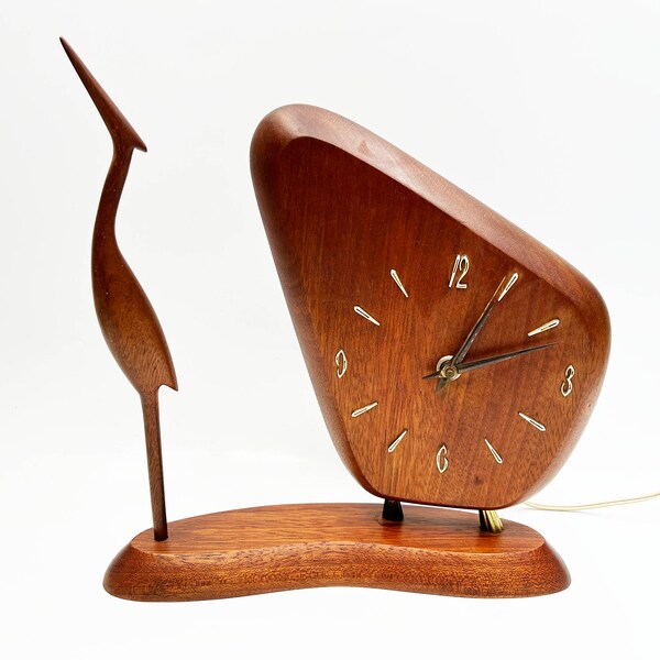 Mid Century Clock - Etsy