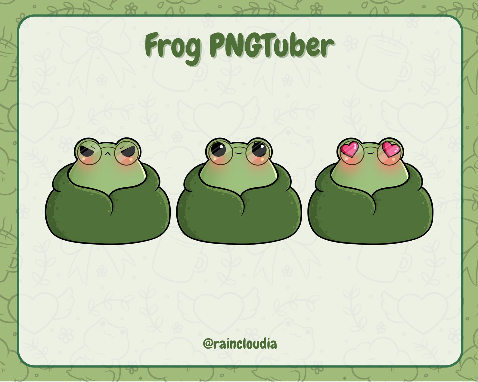 Premade Pngtuber for Twitch/youtube Cute Cosy Frog - Etsy