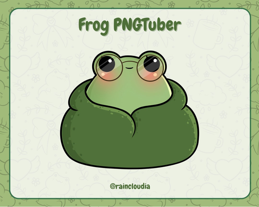 Premade Pngtuber for Twitch/youtube Cute Cosy Frog - Etsy