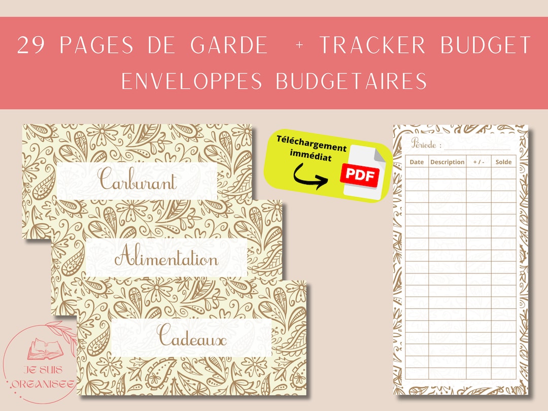 26 Cover Pages Envelopes Budget Labels to Personalize With Budget ...