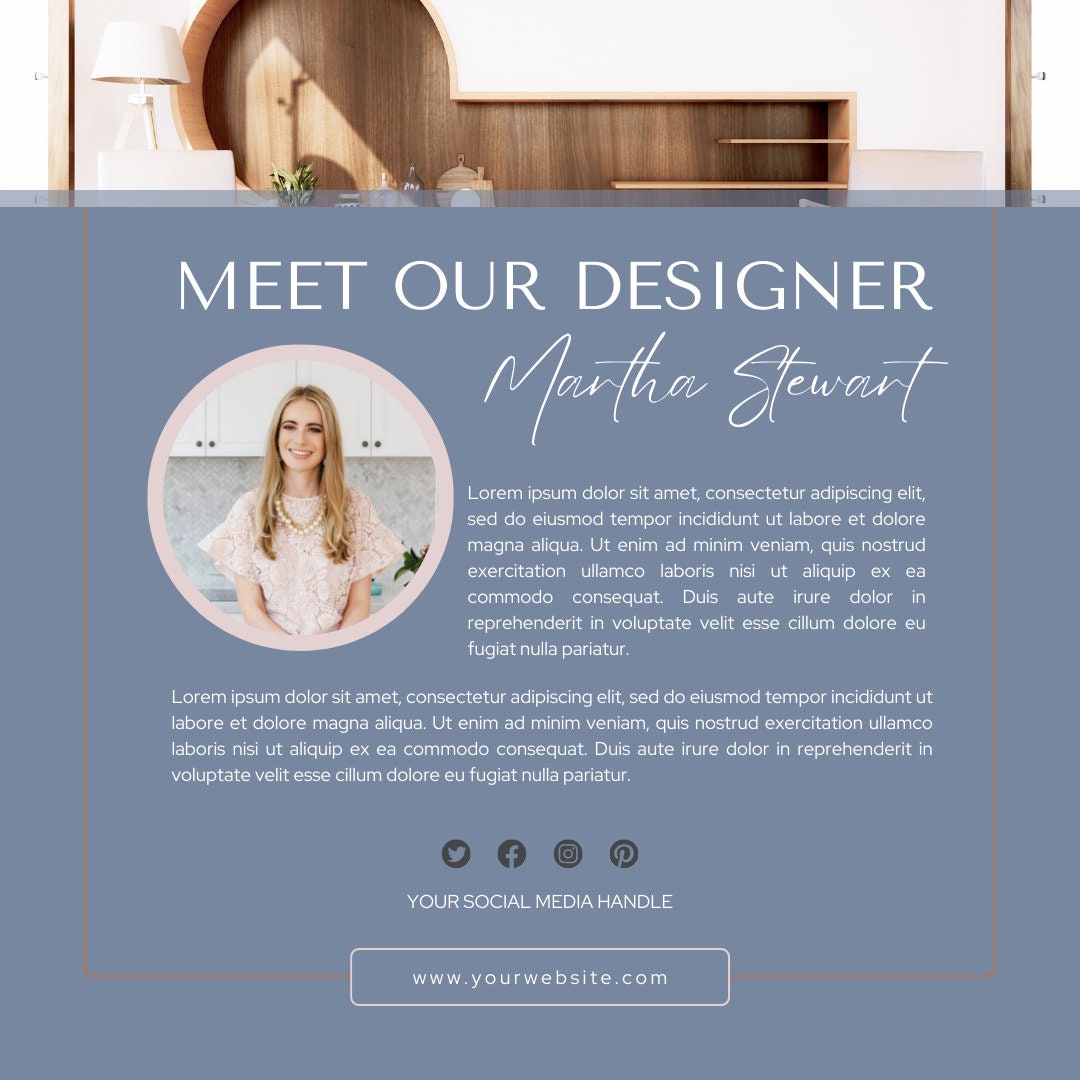 50 Instagram Interior Design Square Business Templates Instant Download ...