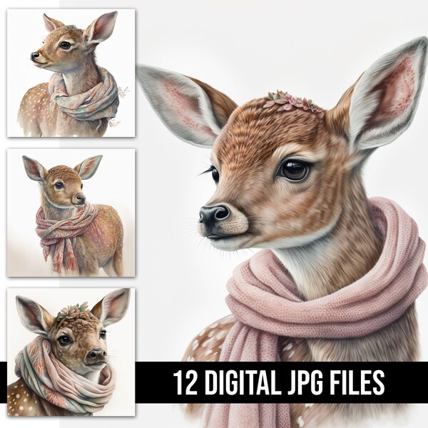 Fawn Illustration - Etsy