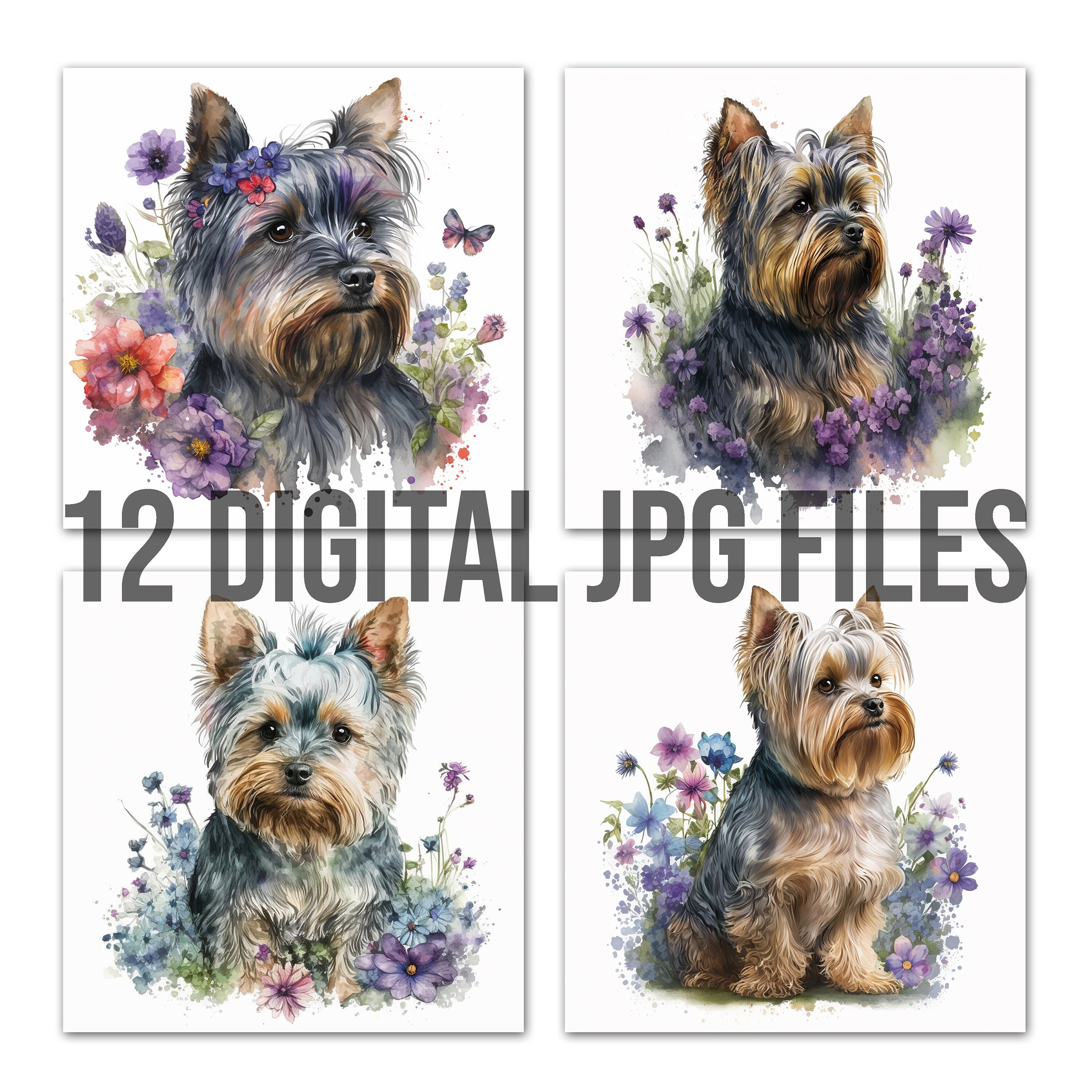 Yorkshire Terrier Clip Art, Card Making, Dog Clip Art, Paper Crafts ...