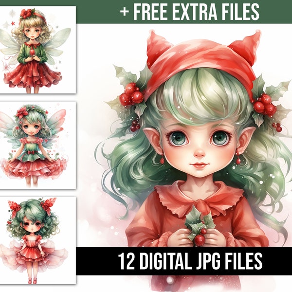 Elf Clipart - Etsy