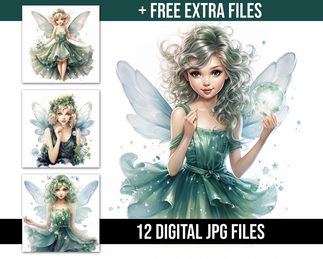 Forest Fairy Clipart, Magical Fairy, Cute Fairies Clipart, Forest ...