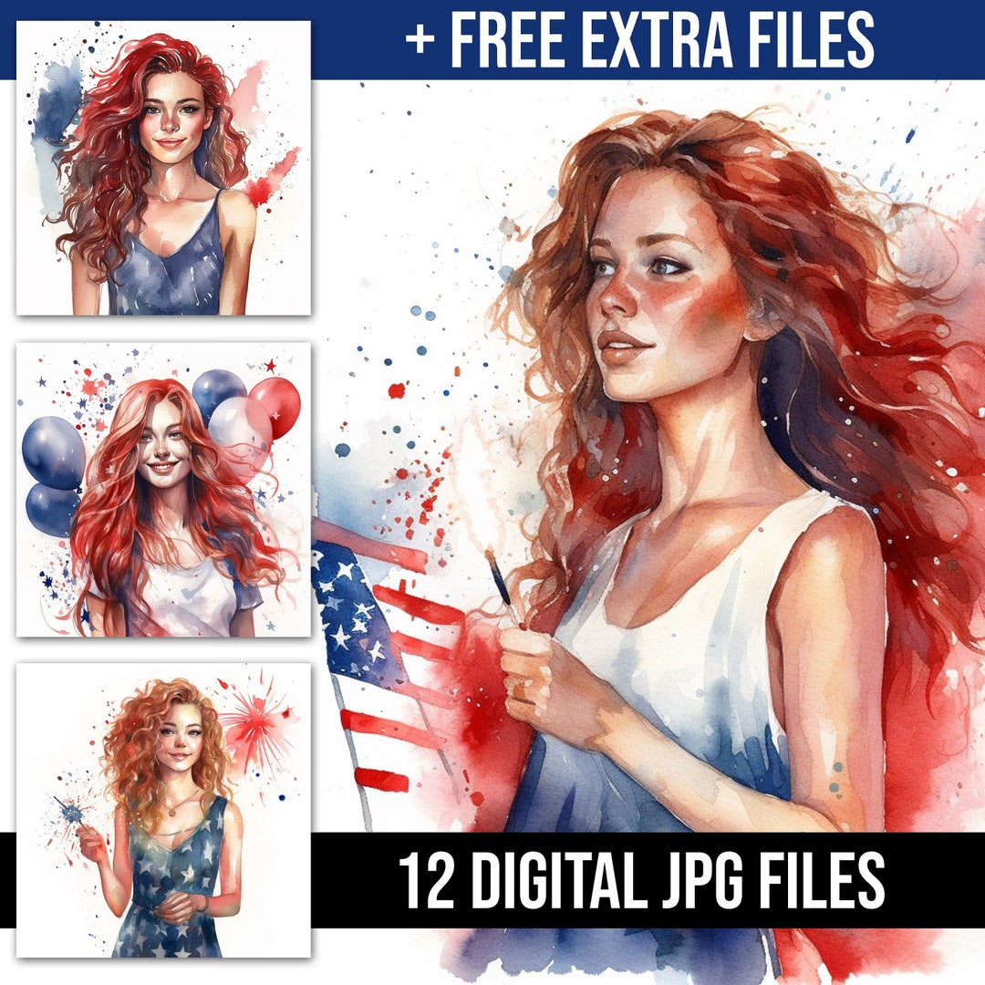 4th of July Clip Art, Fourth of July, Patriotic Clip Art, 4th of July ...