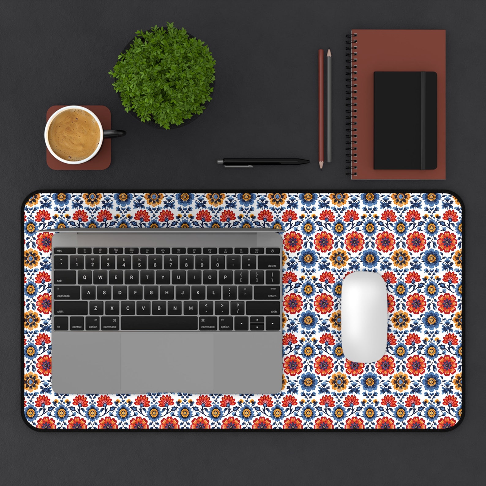 XXL Slavic Cottagecore Desk Mat, Slavic Folk Pattern Mouse Pad, Vintage ...