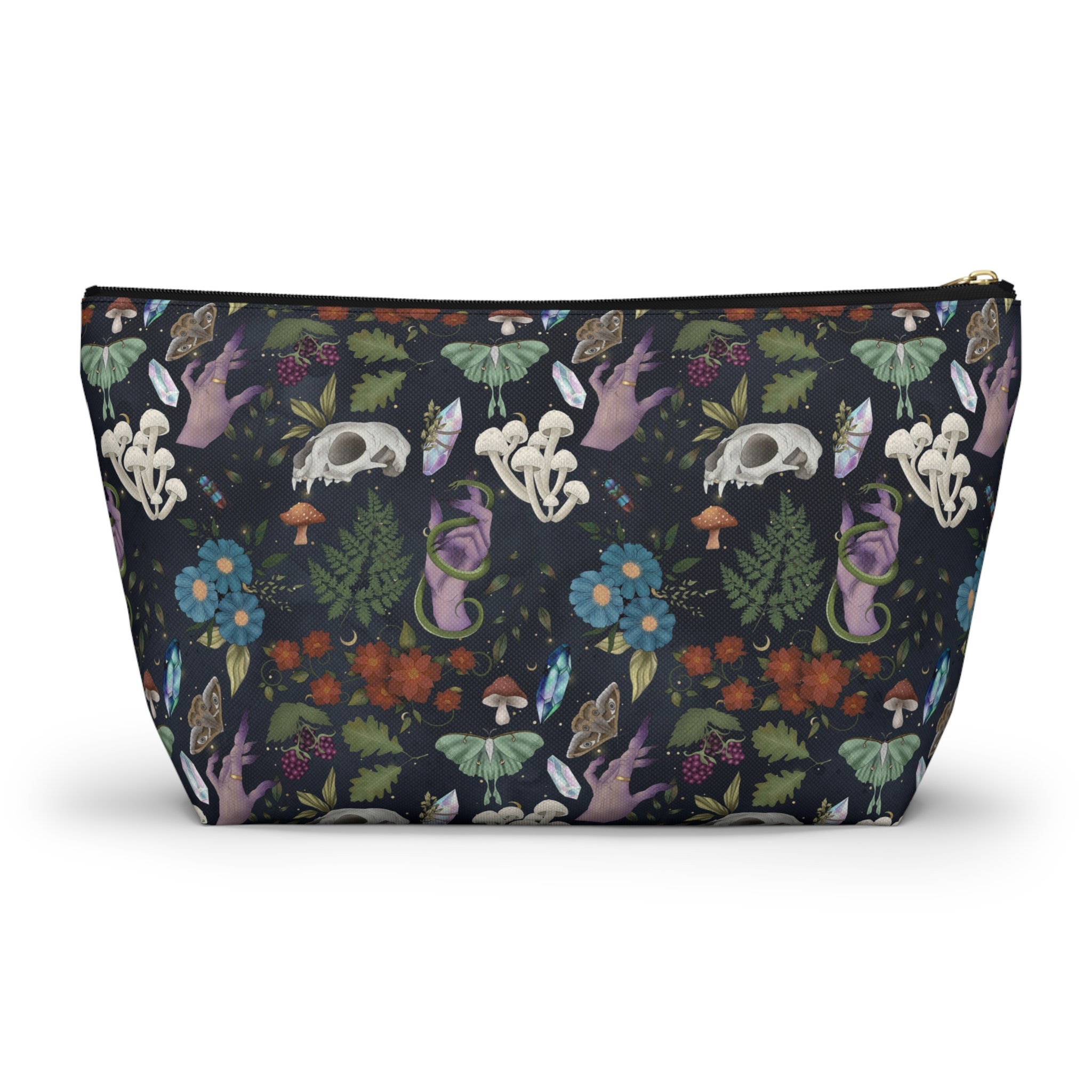 Green Witch Cottagecore Woodland Goblincore Bag Zipper Pouch - Etsy
