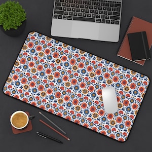 XXL Slavic Cottagecore Desk Mat, Slavic Folk Pattern Mouse Pad, Vintage ...