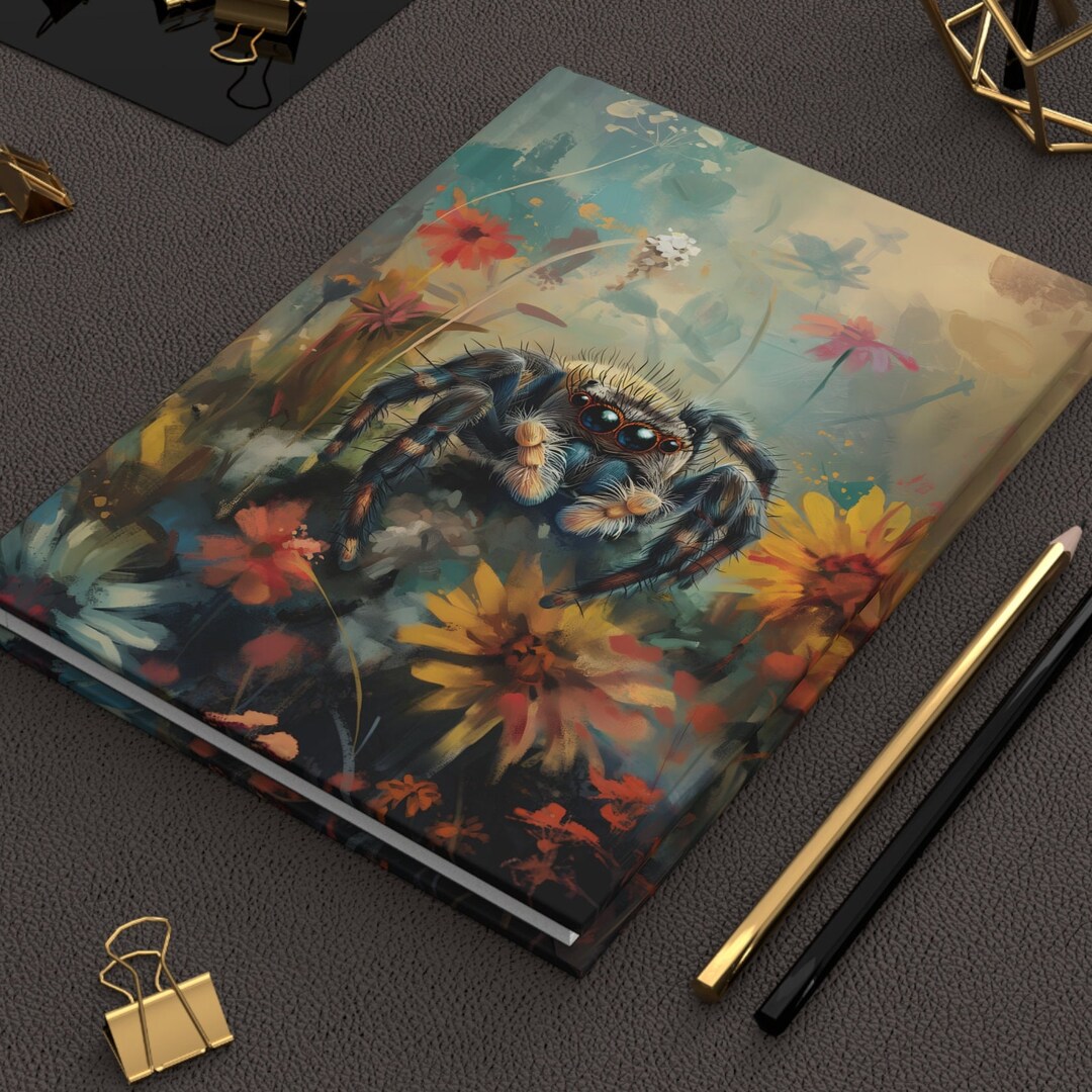 Jumping Spider, Spiders Lover, Gift for Spider Owner, Hardcover ...