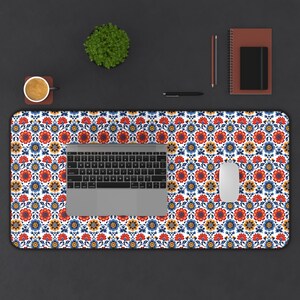 XXL Slavic Cottagecore Desk Mat, Slavic Folk Pattern Mouse Pad, Vintage ...