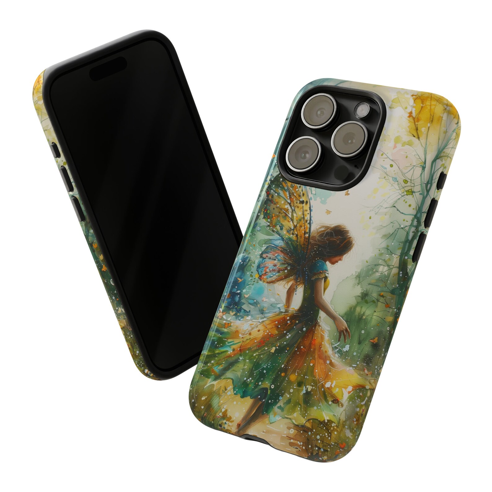 Watercolor Green Fairy Phone Case Cute Fantasy Fairy Phone Cover ...