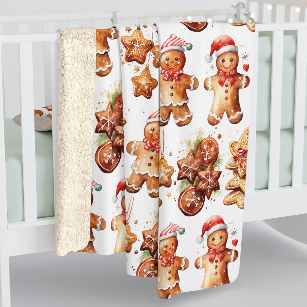 Gingerbread House Christmas Blanket Sherpa Fleece Blanket - Etsy