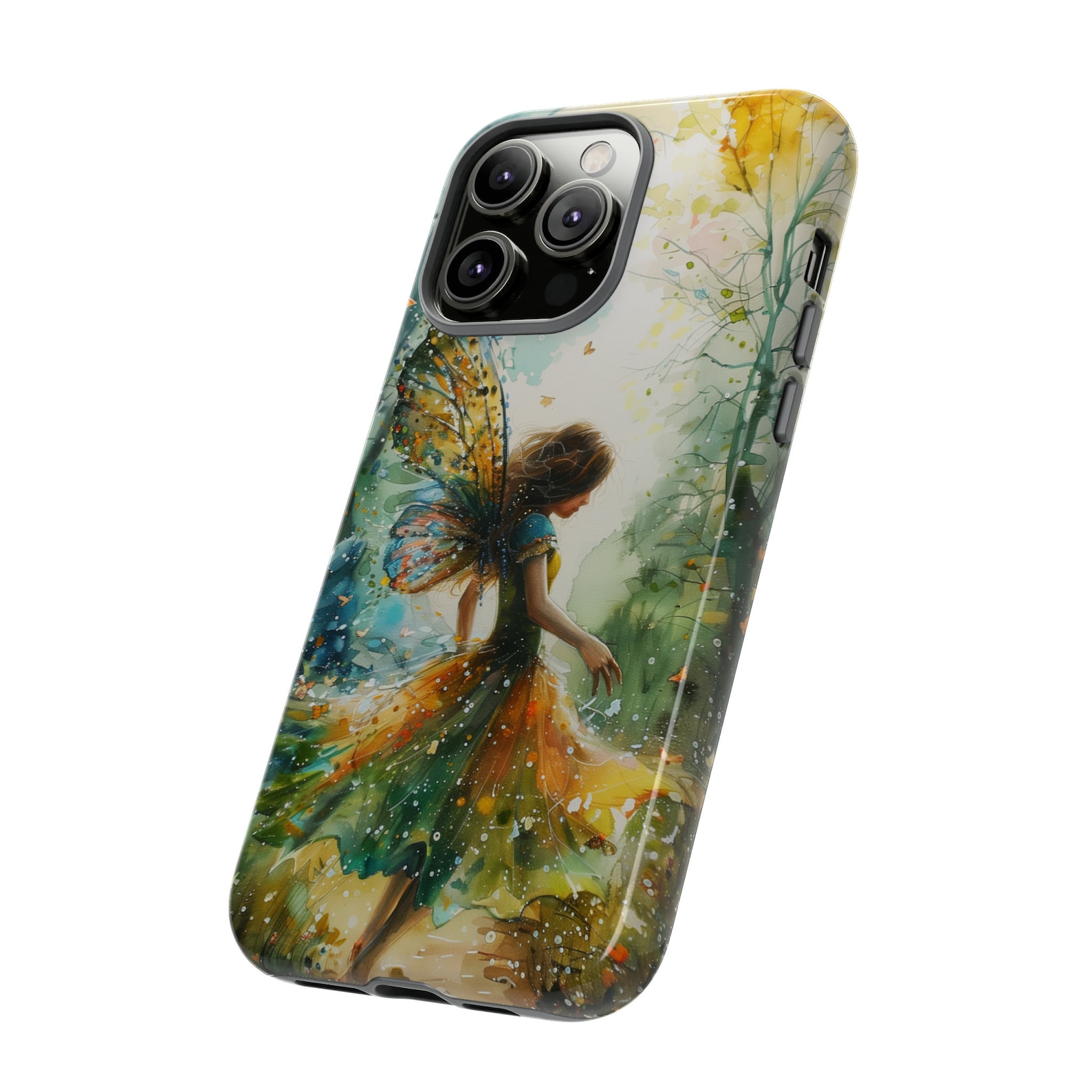 Watercolor Green Fairy Phone Case Cute Fantasy Fairy Phone Cover ...