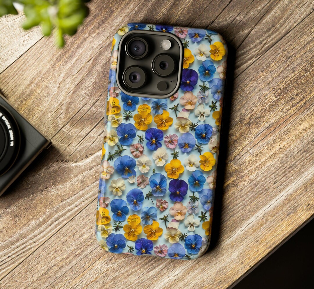 3D Look Phone Case Pressed Flowers Cute Wild Flowers, Floral Phone ...