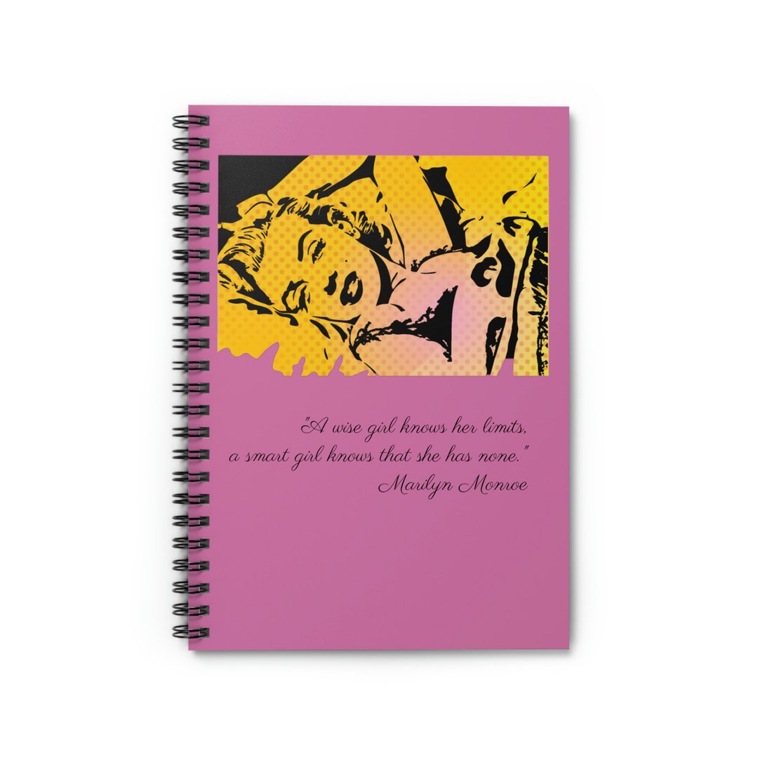 Marilyn Monroe Spiral Notebook Ruled Line - Etsy
