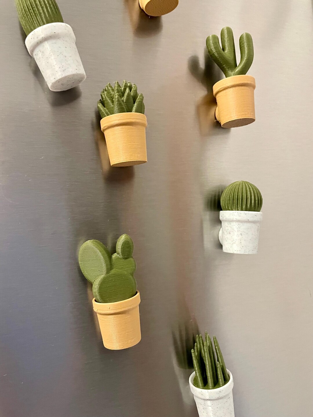 Plant Fridge Magnets Set of 6 3D Printed Various Plants Decoration ...