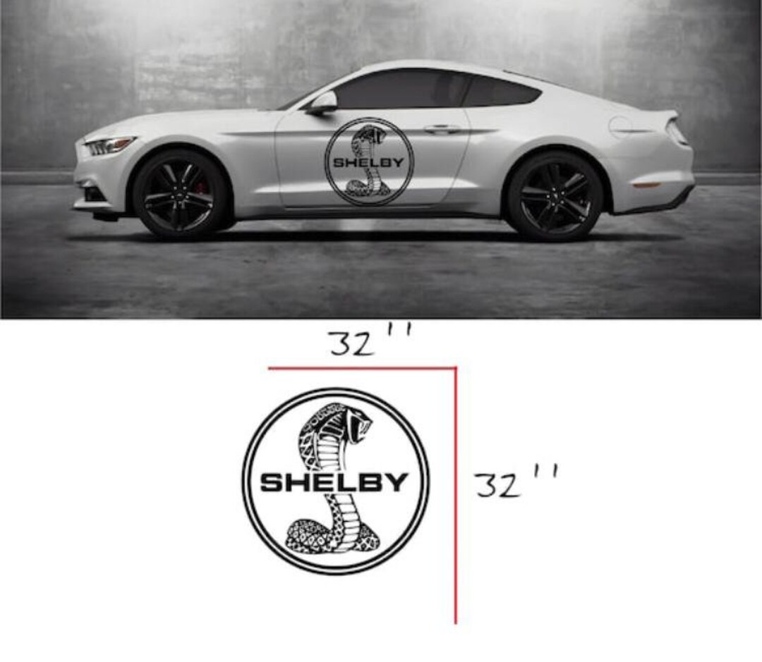 Mustang Cobra Decal INCLUDES BOTH Sides. Decal Sticker - Etsy