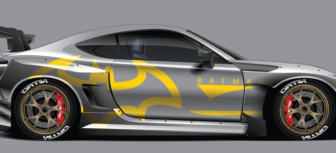 Batman Livery Large Vehicle Graphics Side Car Decal - Etsy