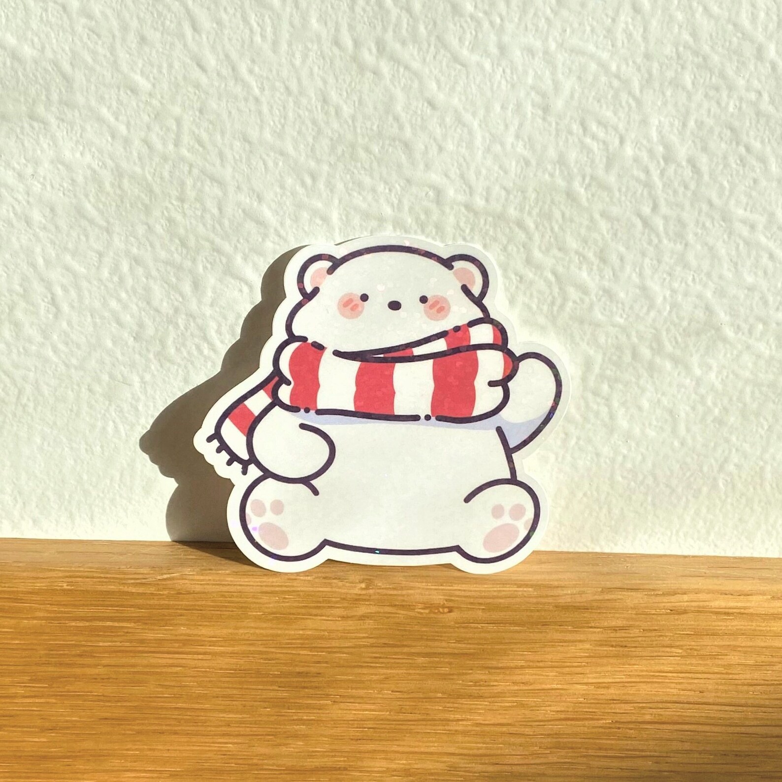 Pollo the Polar Bear Holographic Die Cut Sticker Duck Sticker, Cute ...