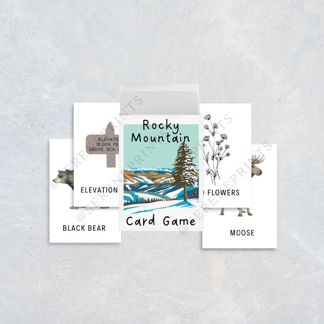 Printable Rocky Mountain National Park Activities for Kids - Etsy