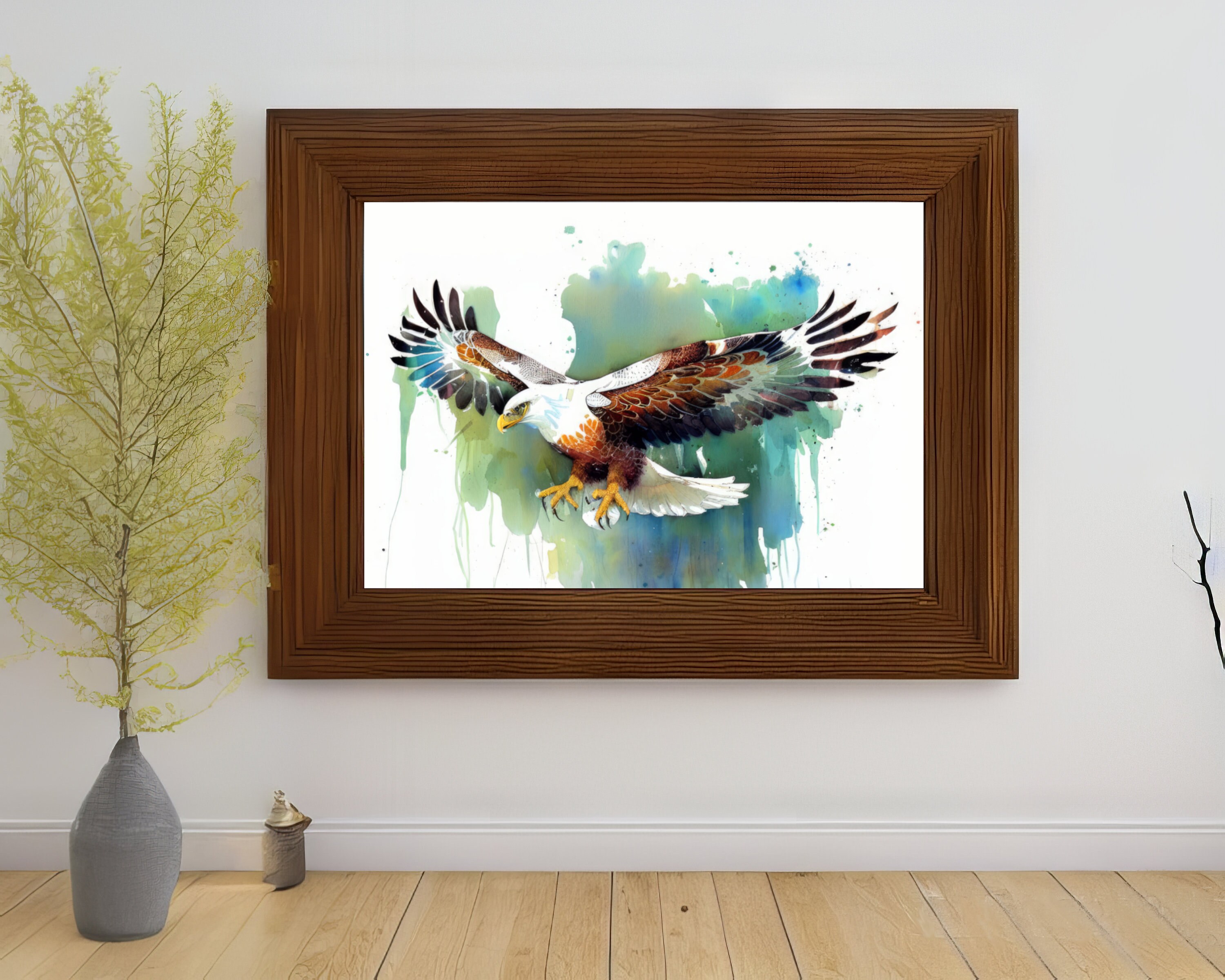 PRINTABLE Bald Eagle Flying Wall Art Bird Nature Wall Decor ...