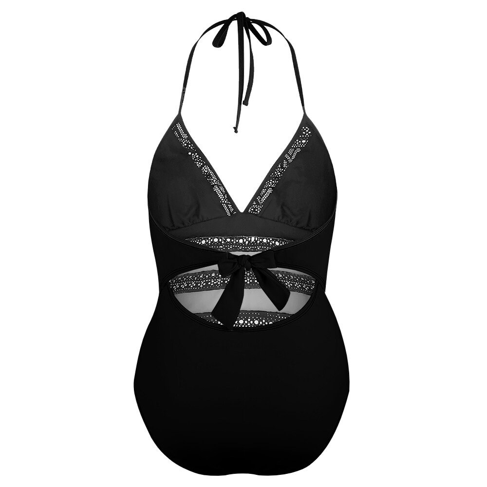 Plus Size Swimsuit Black Swimwear Thick Lycra Swimsuit Curvy Bathing ...