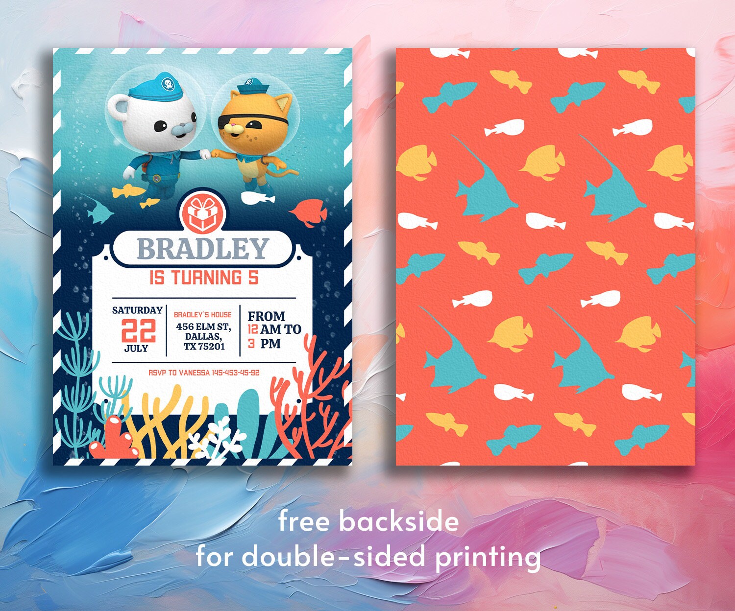 Octonauts Invitation, Printable Editable Birthday Invite, Captain ...