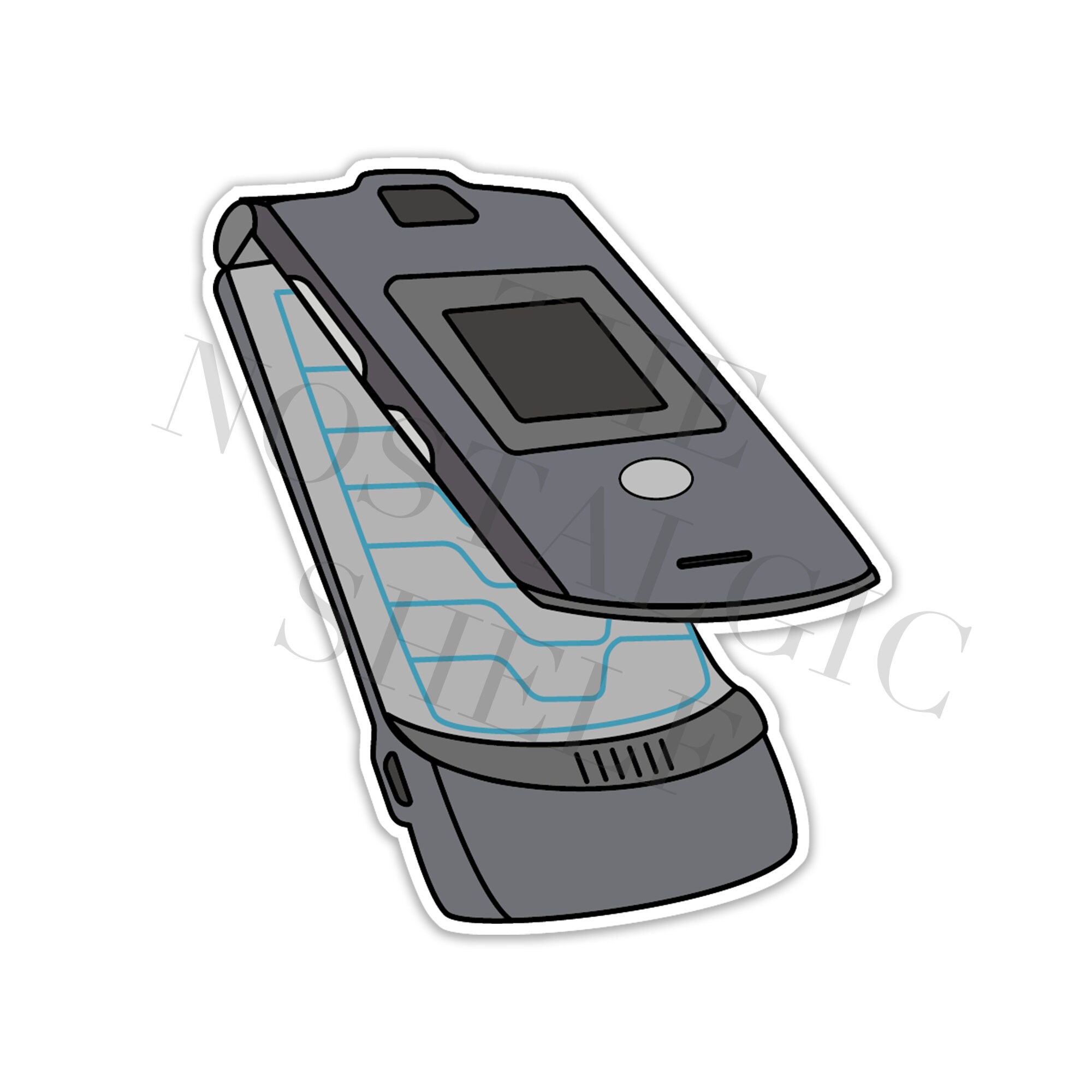 2000s Flip Phone Sticker - Etsy