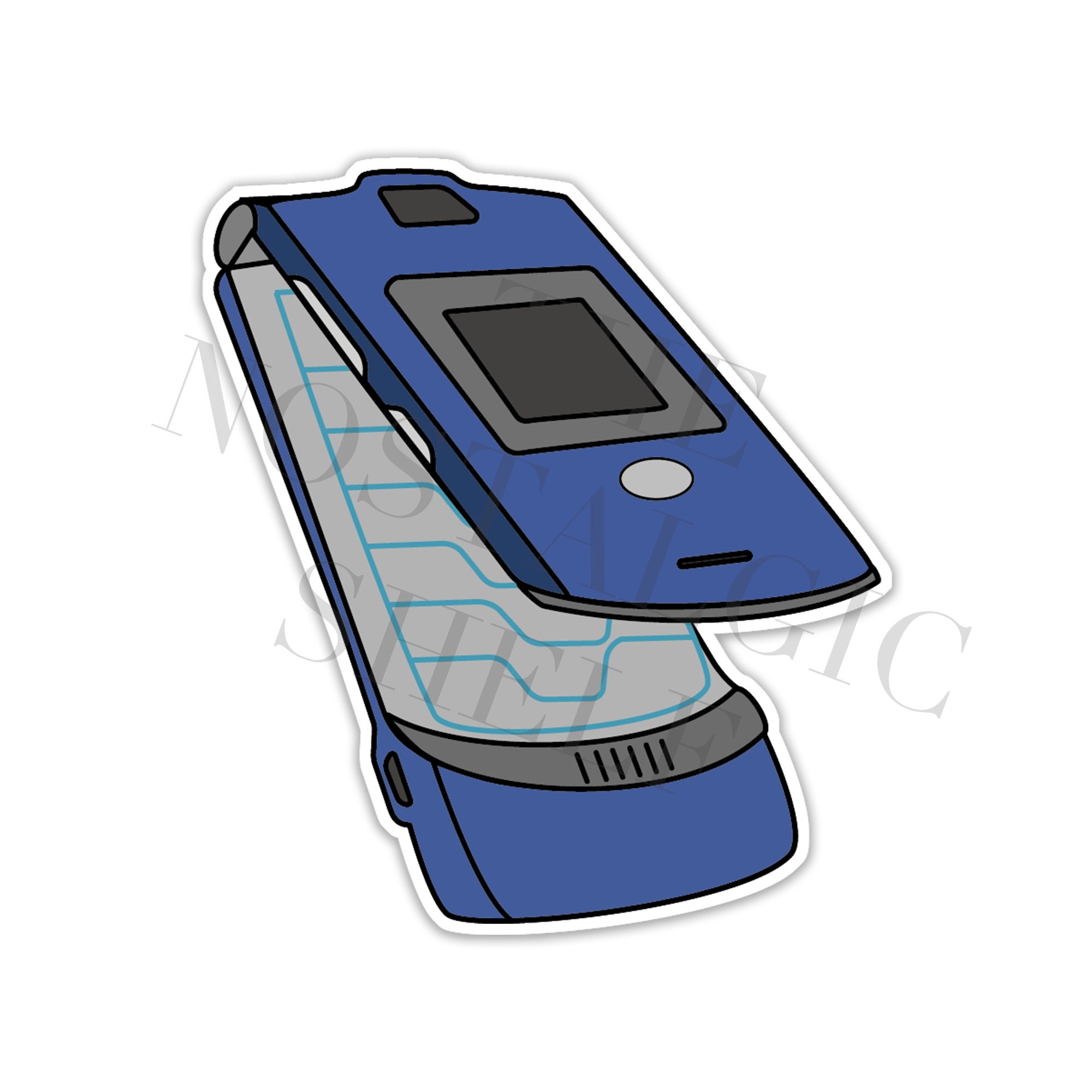 2000s Flip Phone Sticker - Etsy
