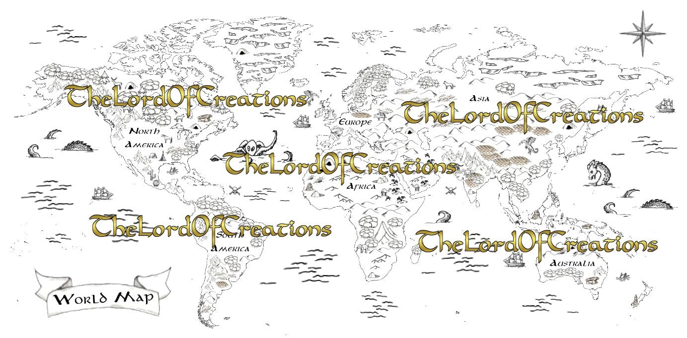 Custom Fantasy Wooden Laser Engraved Map - Personalize With Travel Path ...