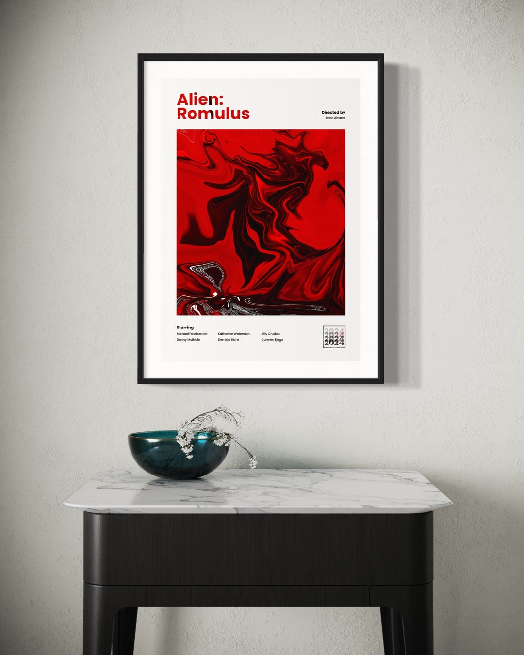 Alien: Romulus 2024 Inspired Movie Poster Fede Alvarez Custom Movie ...