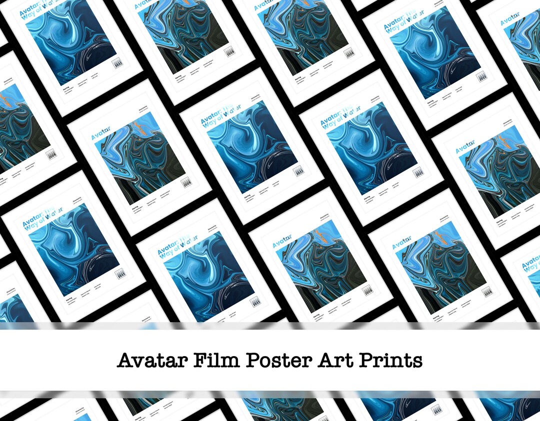 Avatar Movie Posters Avatar & the Way of Water A4 to A0 Sizes Museum ...