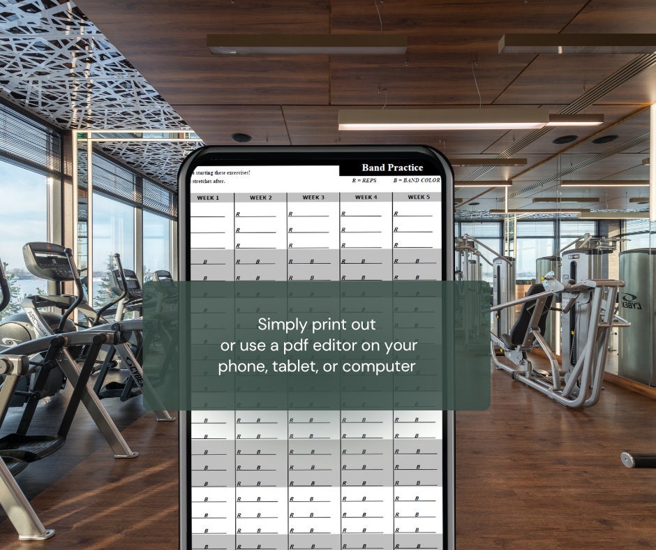 Band Practice Fitness Planner: Keep Track of Your Workouts and Stay ...
