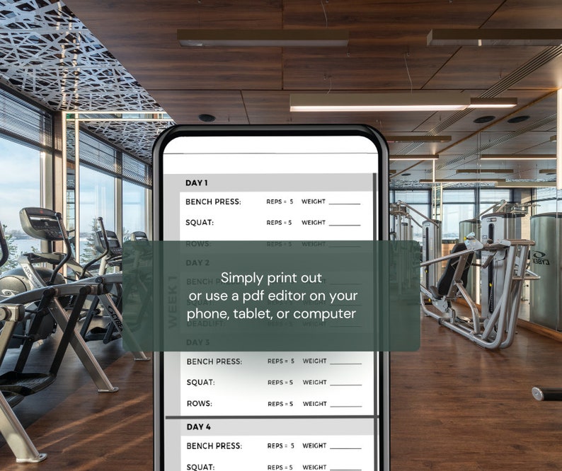 Stronglifts 5x5: Workout Tracker and Guide - Etsy