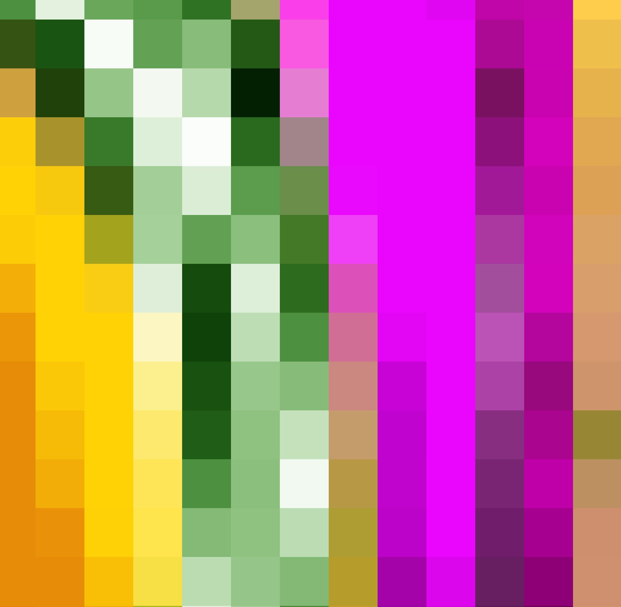 Pixel Art Print Wall Art Pixelated Home Decor Digital Download Yellow ...