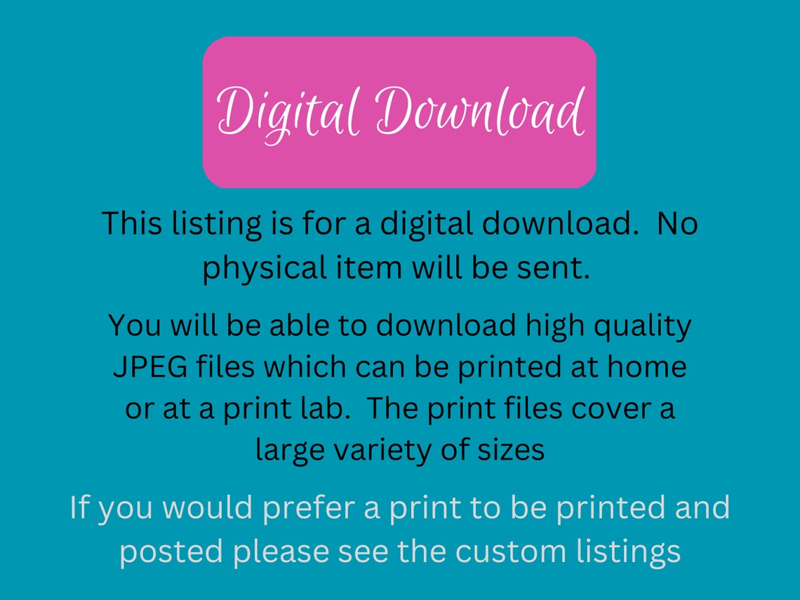 Pixel Art Print Wall Art Pixelated Home Decor Digital Download Teal and ...