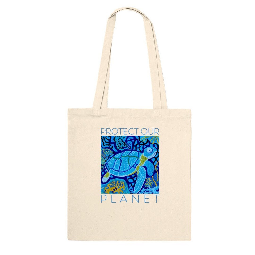 Turtle Tote Bag Sea Turtle Bag Gift Idea Turtle Totebag Ocean Shopping ...