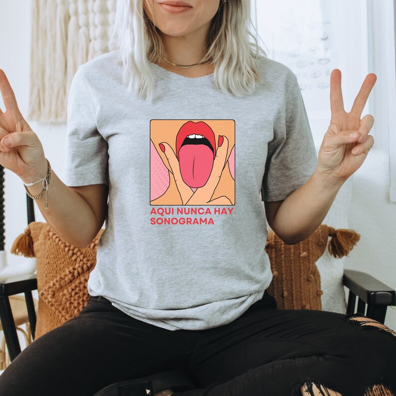 No Hay Sonograma LGBT Shirt, WLW, Lesbian Pride, Bi Pride, Bisexual ...