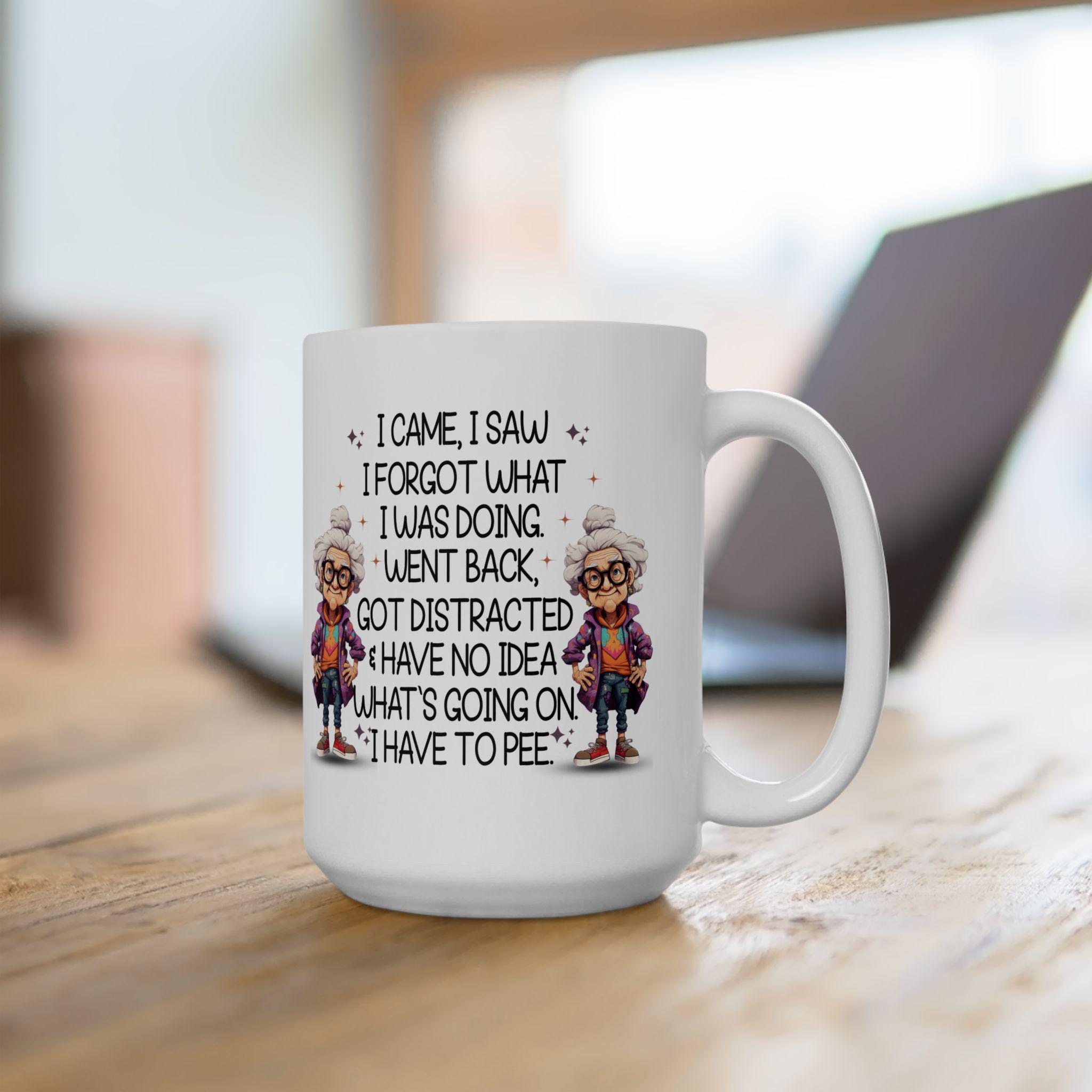 Funny Coffee Mug, Gifts for Grandma, Senior Citizen Gifts, Retirement ...