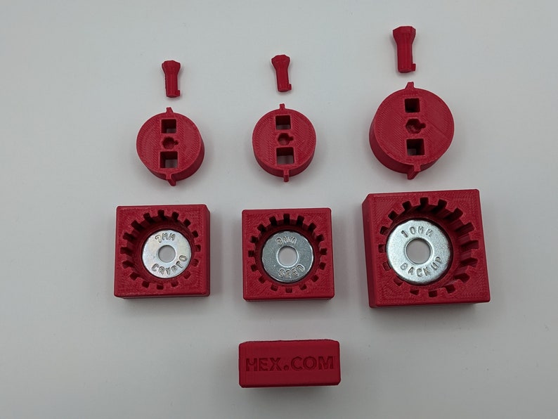 SQUARE Crypto Seed Backup Jig for Steel Washers Square / M7 - Etsy