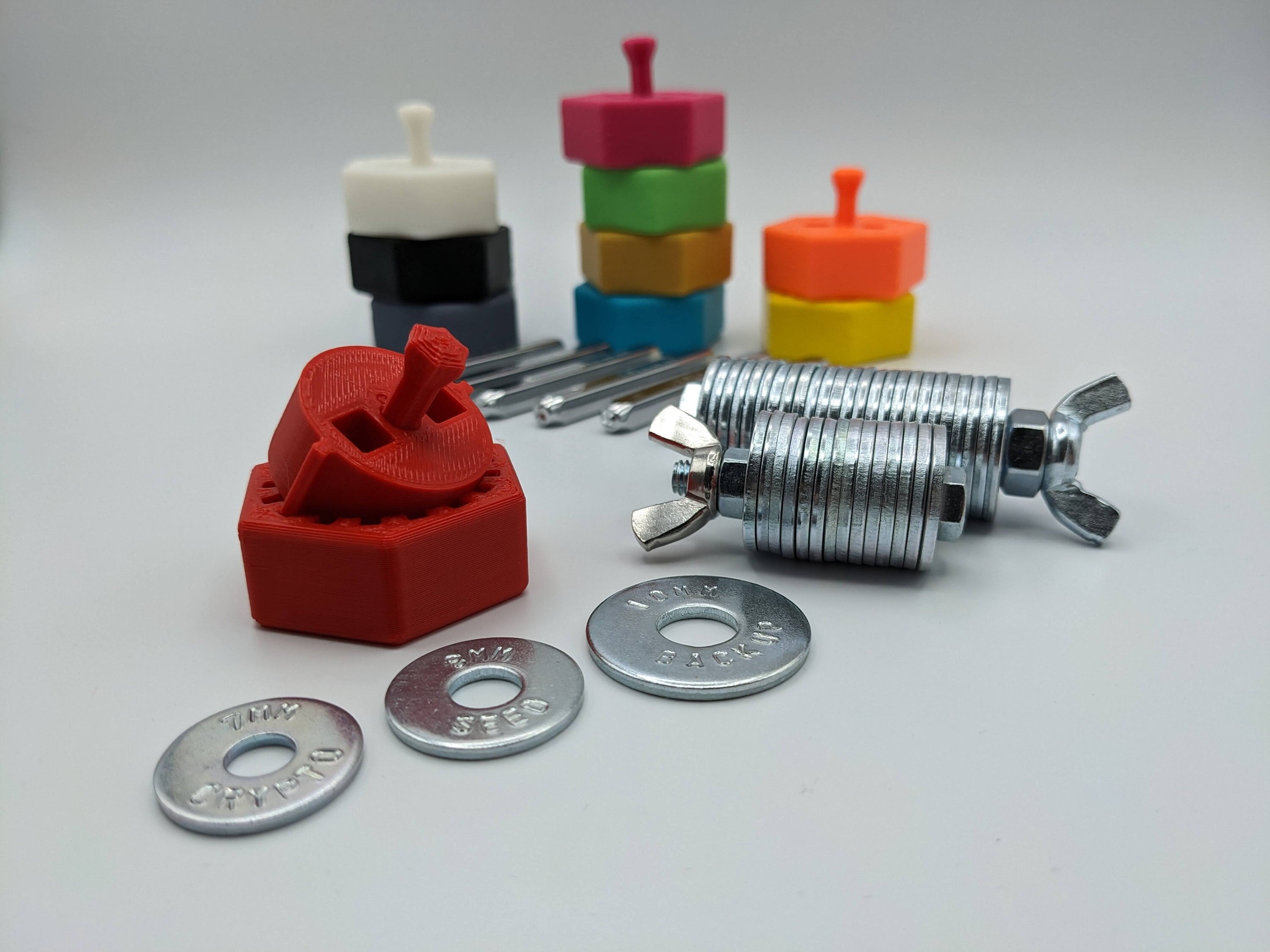 HEXAGONAL Crypto Seed Backup Jig for Steel Washers Hexagonal - Etsy