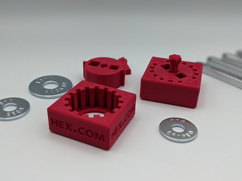 SQUARE Crypto Seed Backup Jig for Steel Washers / M7 M8 M10 ...