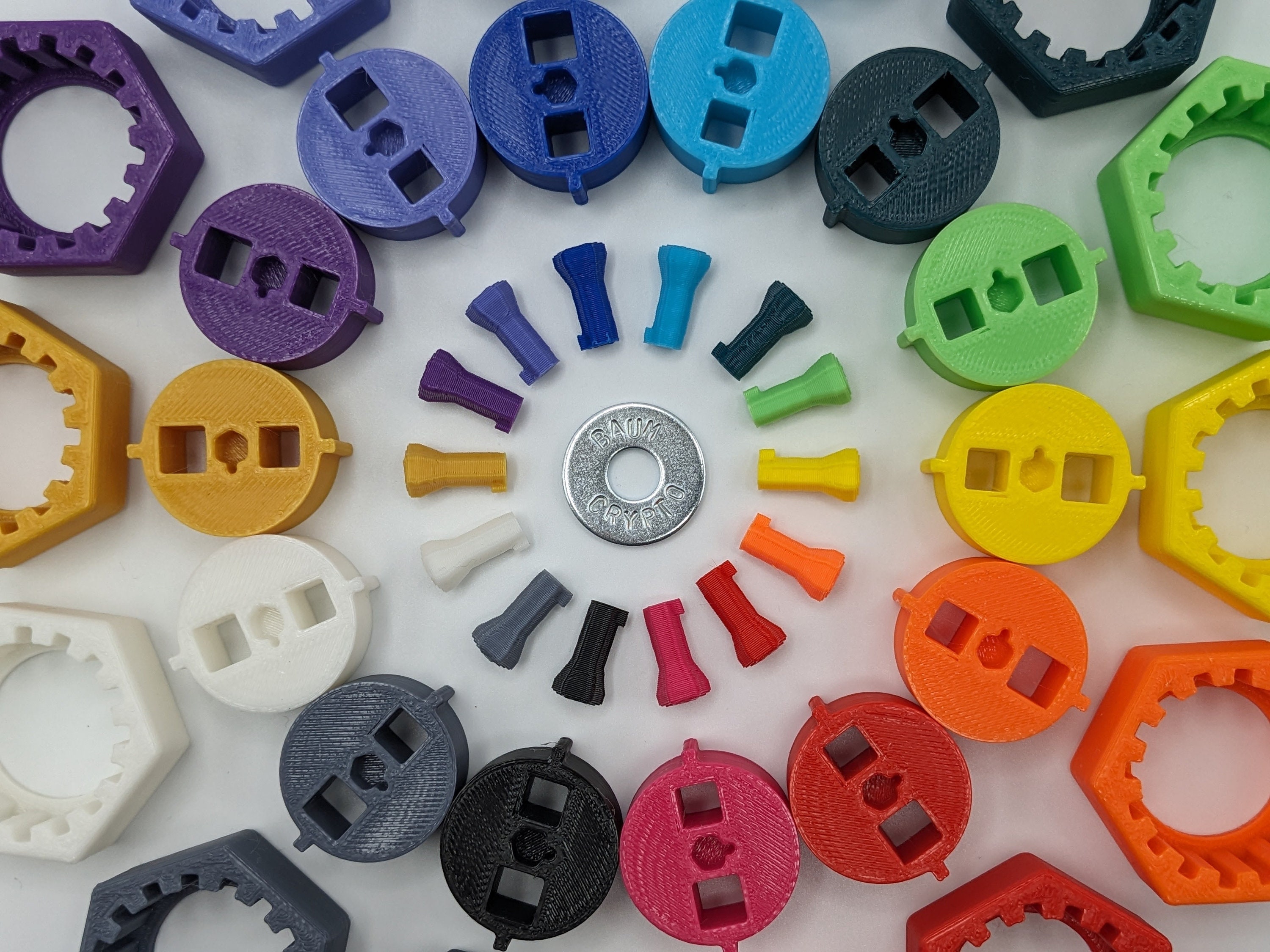 BITCOIN Crypto Seed Backup Jig for Steel Washers / M8 M10 / Hexagonal ...