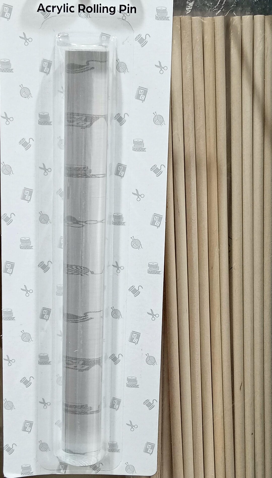 Acrylic Rolling Pin, Wooden Dowel, Clay Rolling Pin, Polymer Clay ...