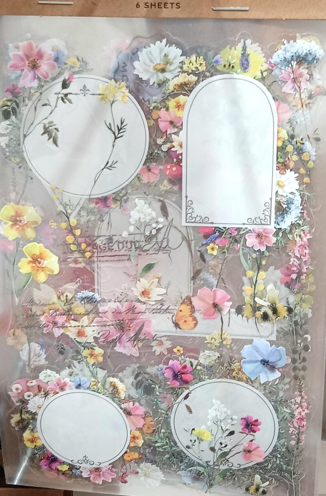 Stickers, Pretty Stickers, Transparent Stickers,flower Stickers, Decal ...