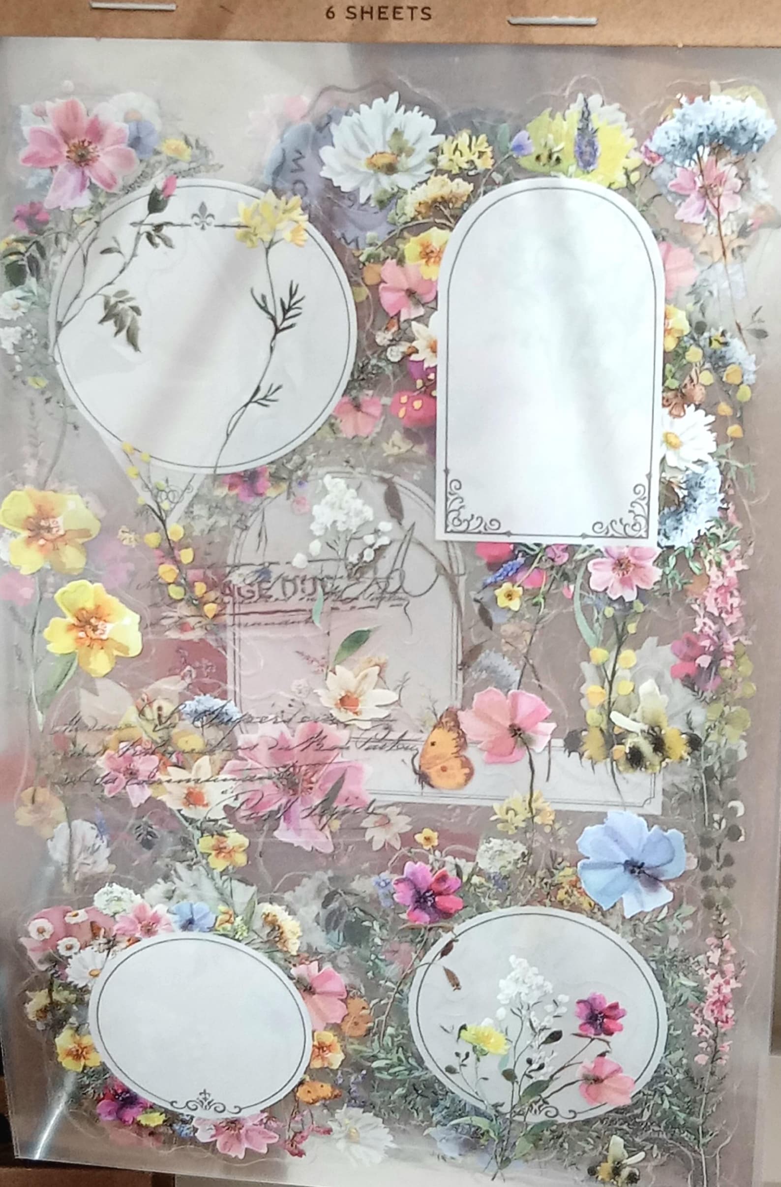 Stickers, Pretty Stickers, Transparent Stickers,flower Stickers, Decal ...