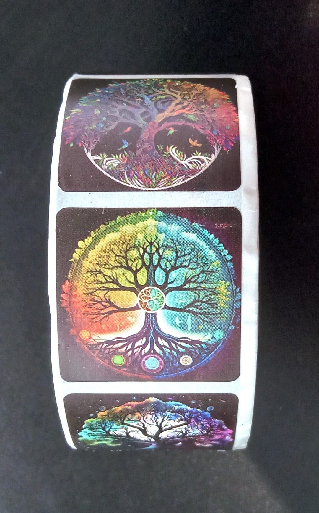 Tree of Life Chakra Stickers, Yoga Labels (rolls/loose) - Etsy