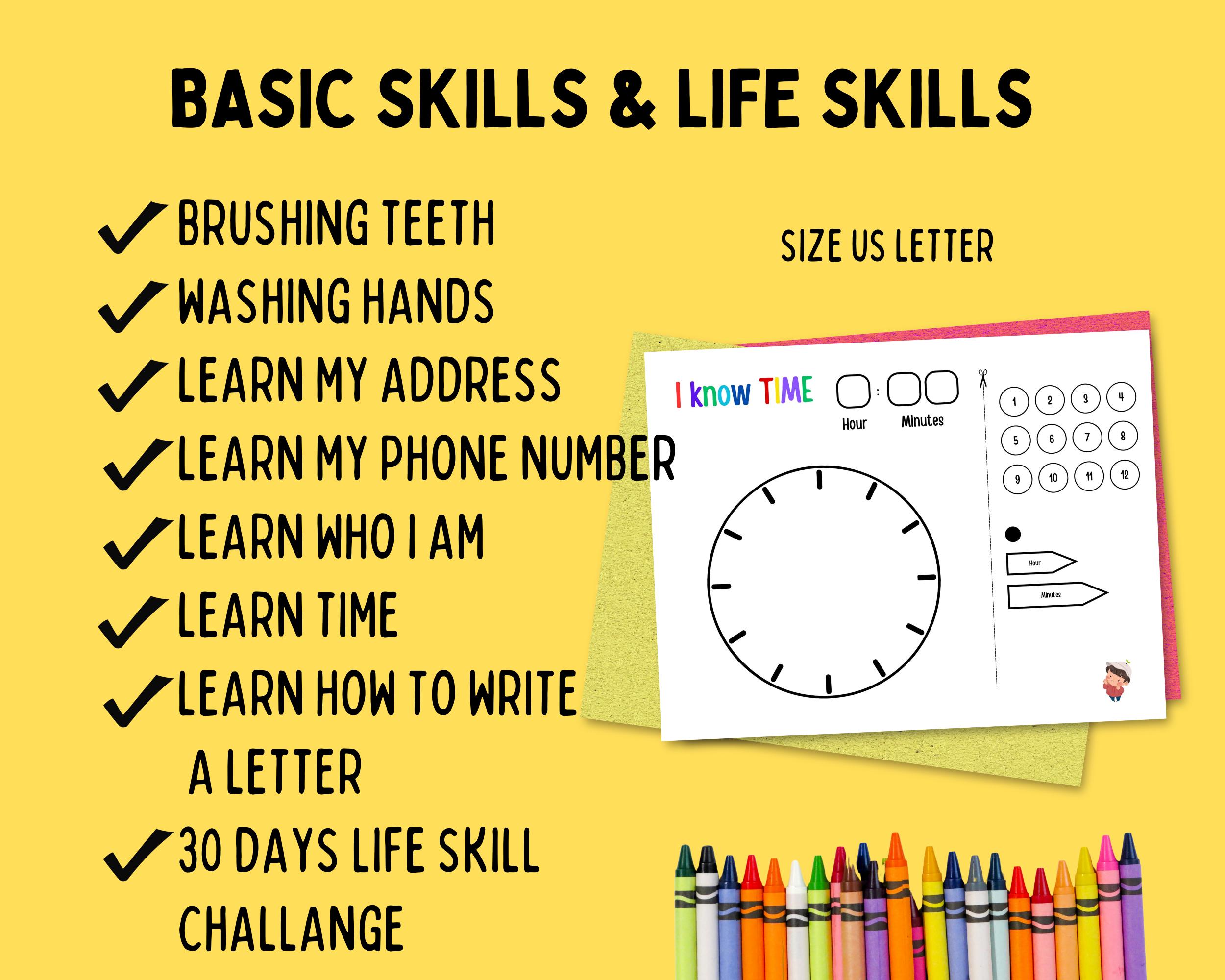 Preschool Life Skills Worksheets: All About Me Activities (digital ...