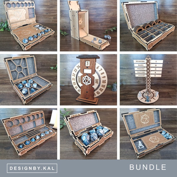 Laser Cutter Files Dice Tower - Etsy